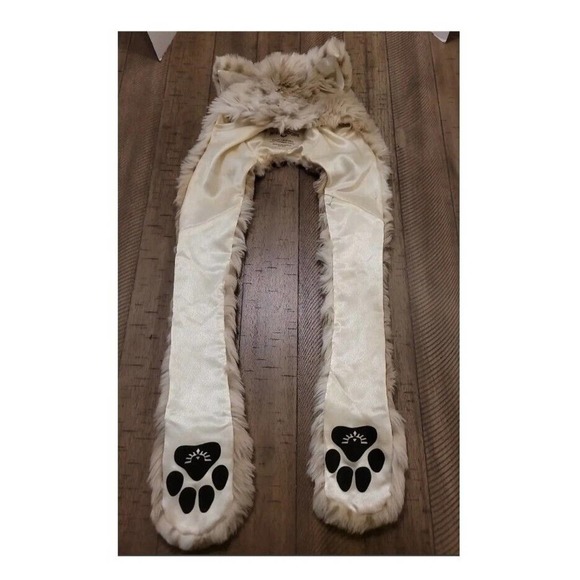 SpiritHoods | Accessories | Spirit Hoods Snow Leopard Animal Faux Fur ...